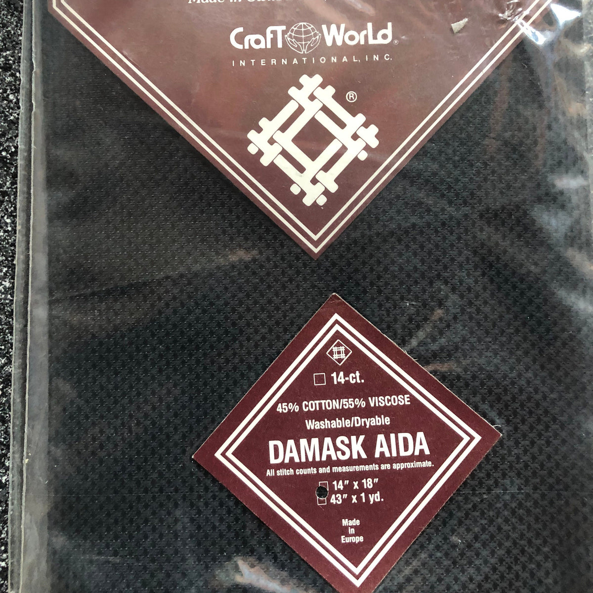Zweigart Damask Aida 14 Count Cross Stitch Fabric – Fox Kit Crafts
